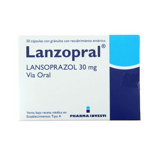 PHARMA INVESTI LANZOPRAL CAP 30 MG X 30 (LANSOPRAZOL) | INHIBIDOR ACIDEZ