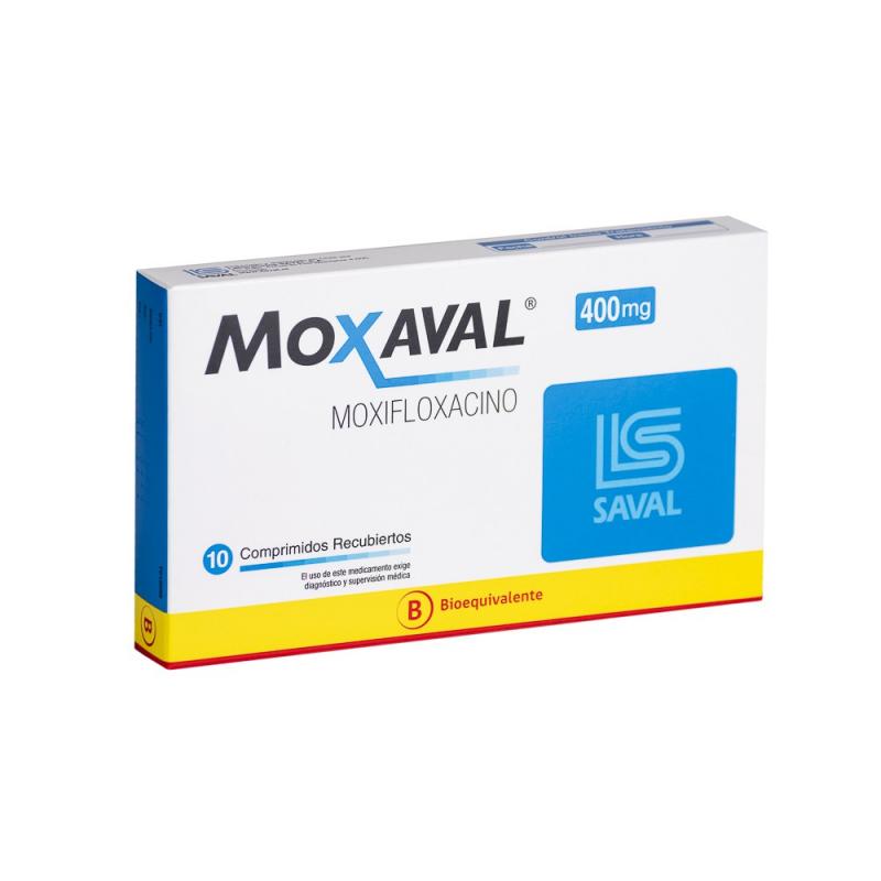 SAVAL MOXAVAL COMP 400 MG X 10 (MOXIFLOXACINO) | ANTIBIOTICO